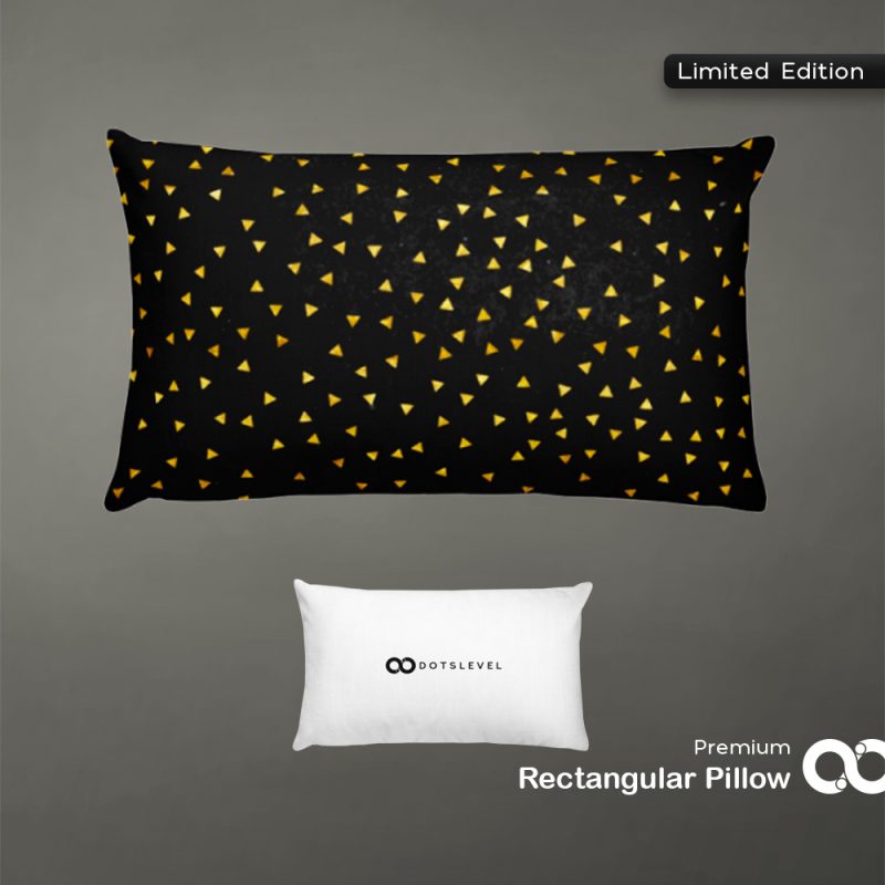 Golden Triangle Pattern | Rectangular Pillow | DOTSLEVEL®